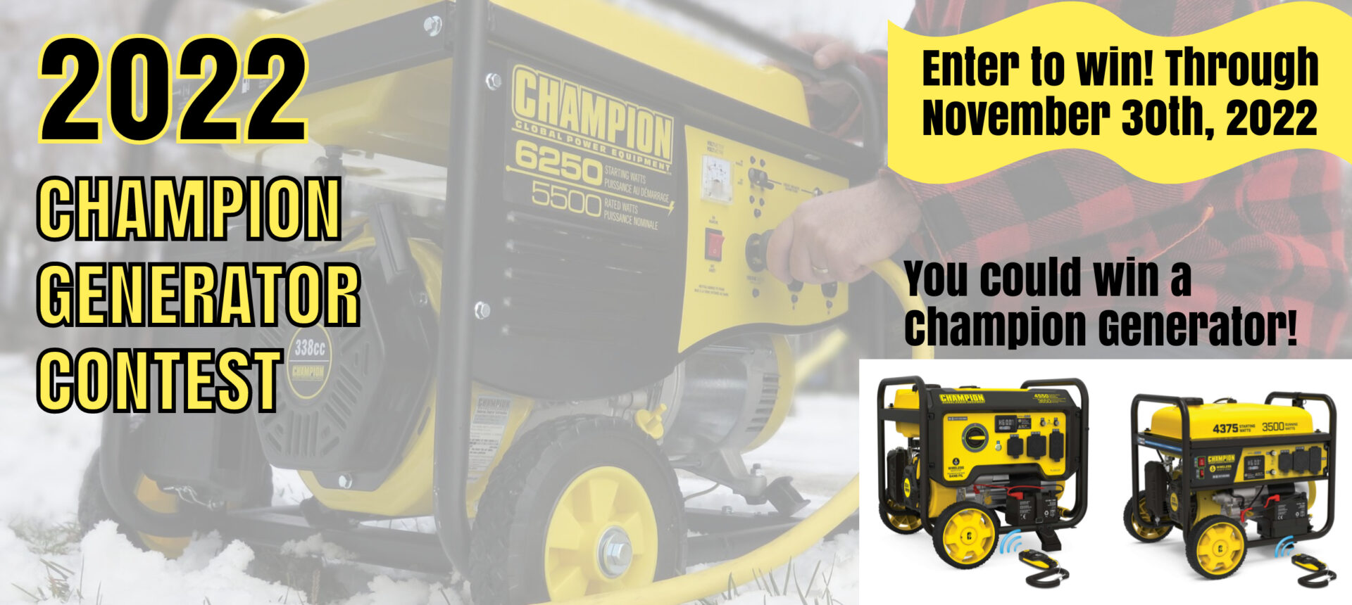 ENTER TO WIN A GENERATOR: Enjoy Multiple Chances to Own a Portable Power